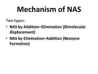 Nucleophilic aromatic substitution | PPTX