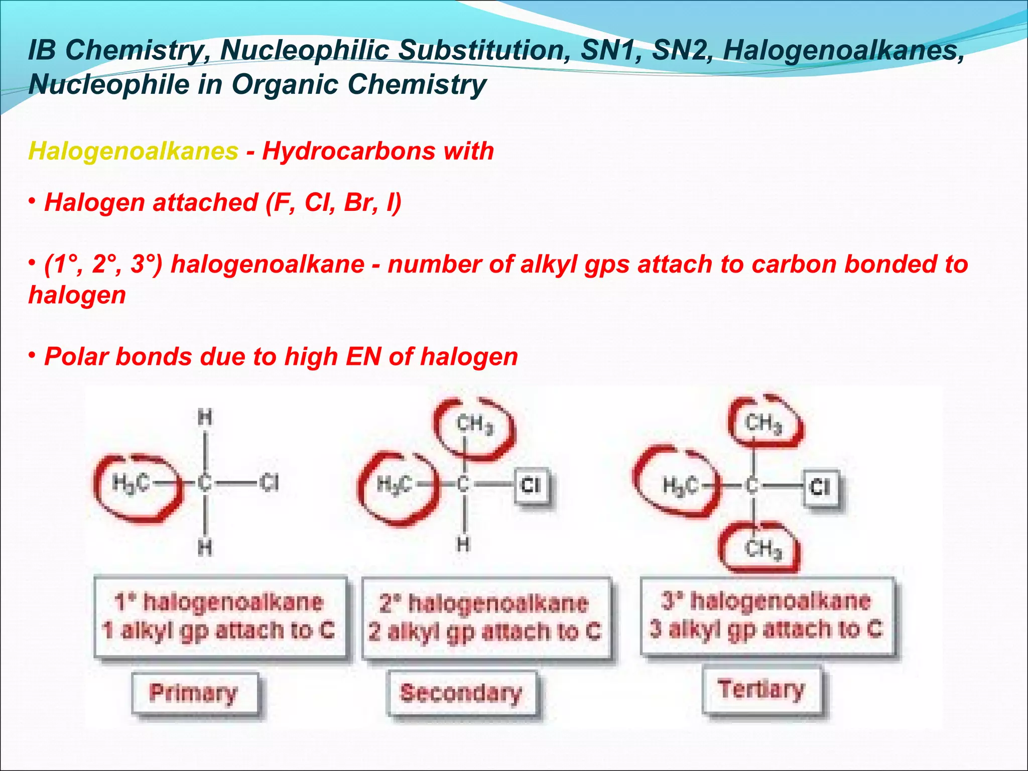 Nucleophilic substitution sn1 sn2 nucleophile halogenoalkane in organic ...