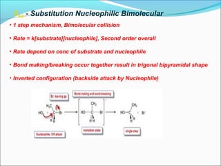 Nucleophilic substitution sn1 sn2 nucleophile halogenoalkane in organic chemistry | PPT
