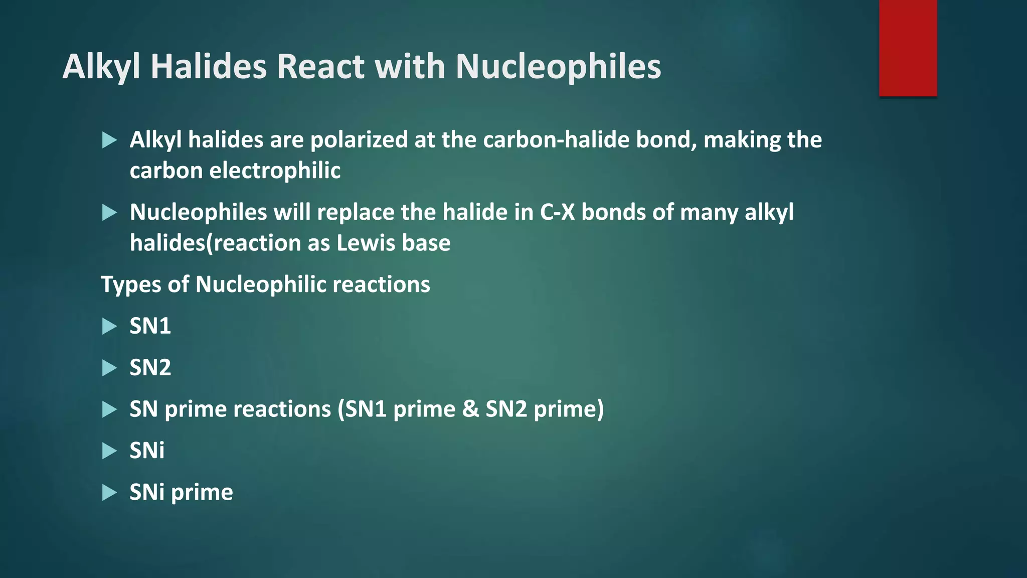Nucleophilic substitutions reactions | PPTX