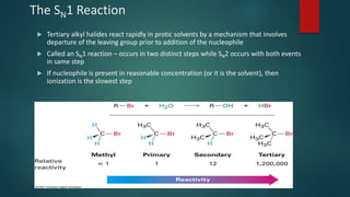 Nucleophilic substitutions reactions | PPTX