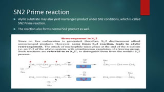Nucleophilic substitutions reactions | PPTX