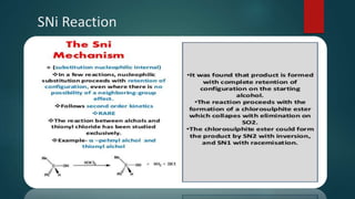 Nucleophilic substitutions reactions | PPTX