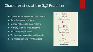 Nucleophilic substitutions reactions | PPTX