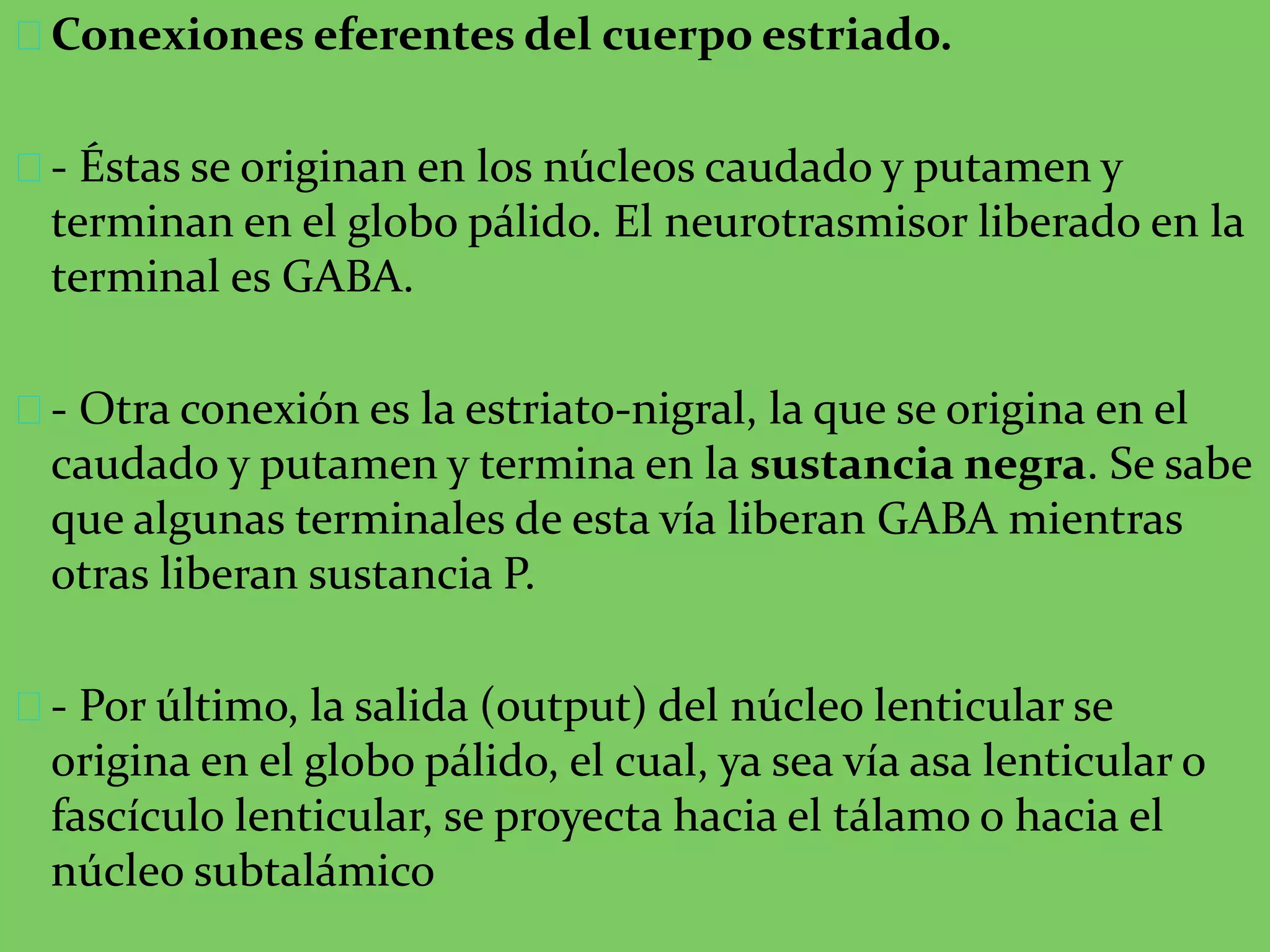 Nucleos grises de la base | PPTX | Brain and Nervous System Disorders ...