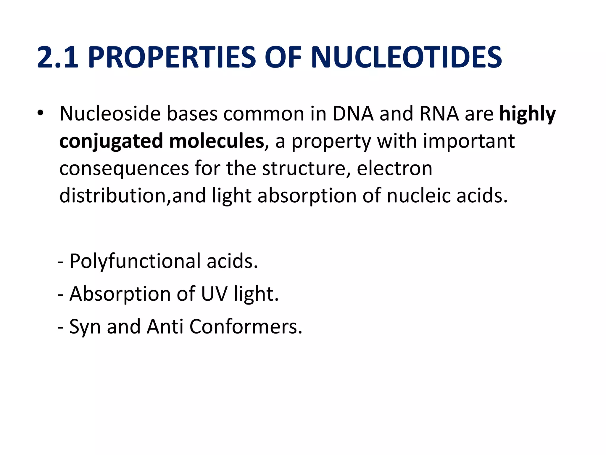 Nucleotide Chemistry - Basics | PPTX