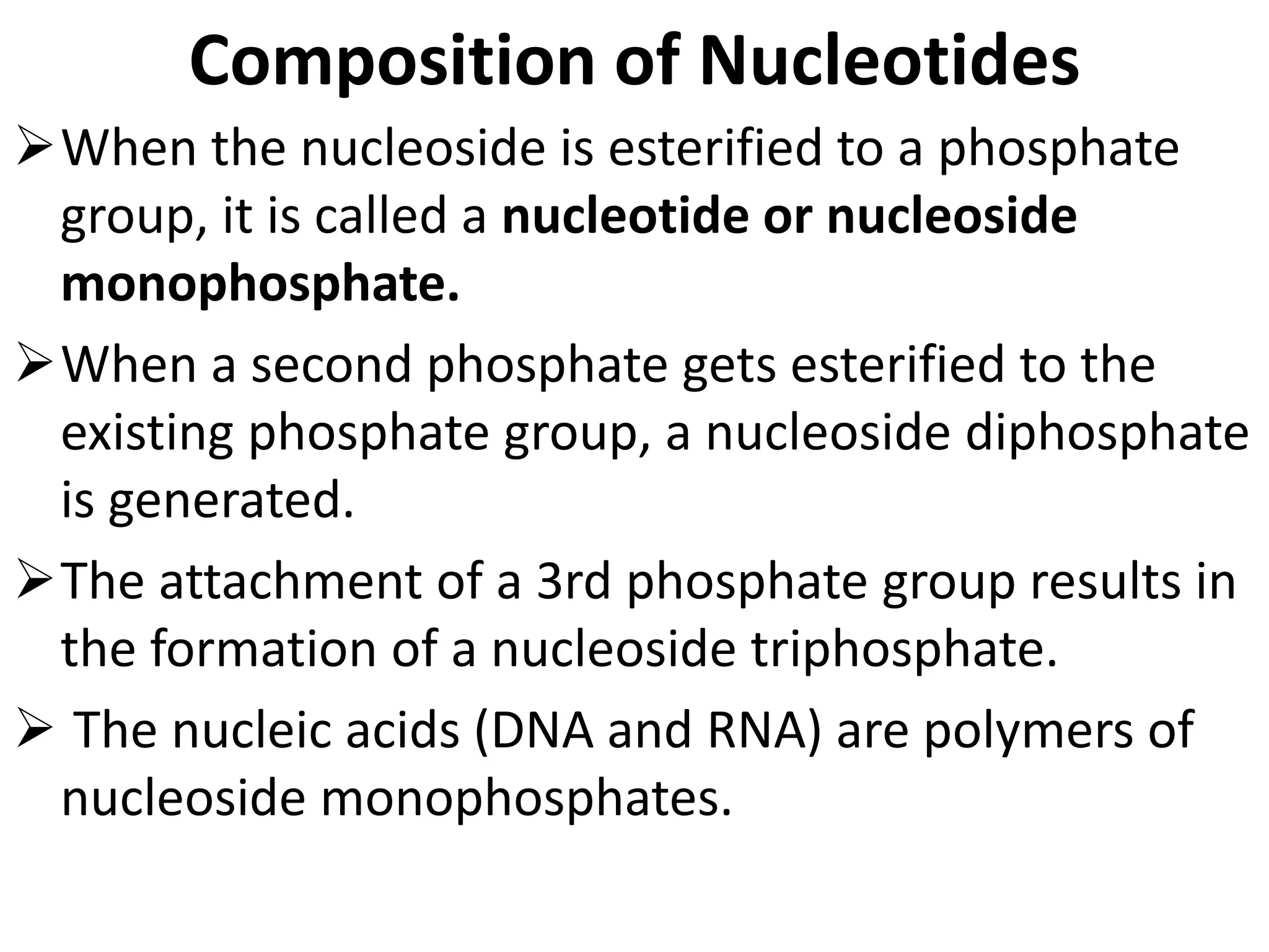 Nucleotides chemistry and metabolism | PPTX