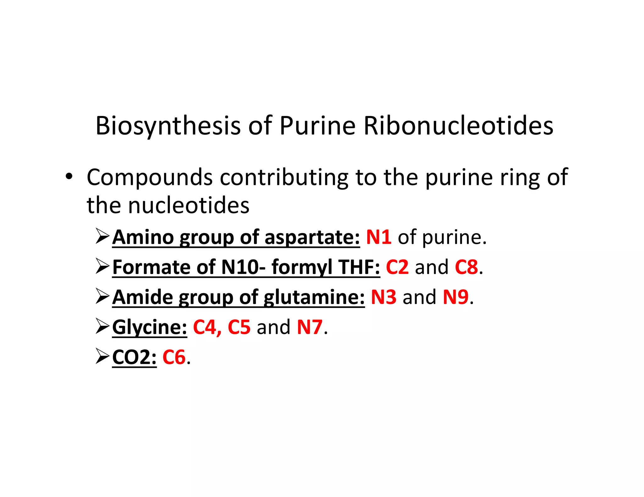 Biosynthesis of Purine and Pyrimidine Nucleotides | PDF