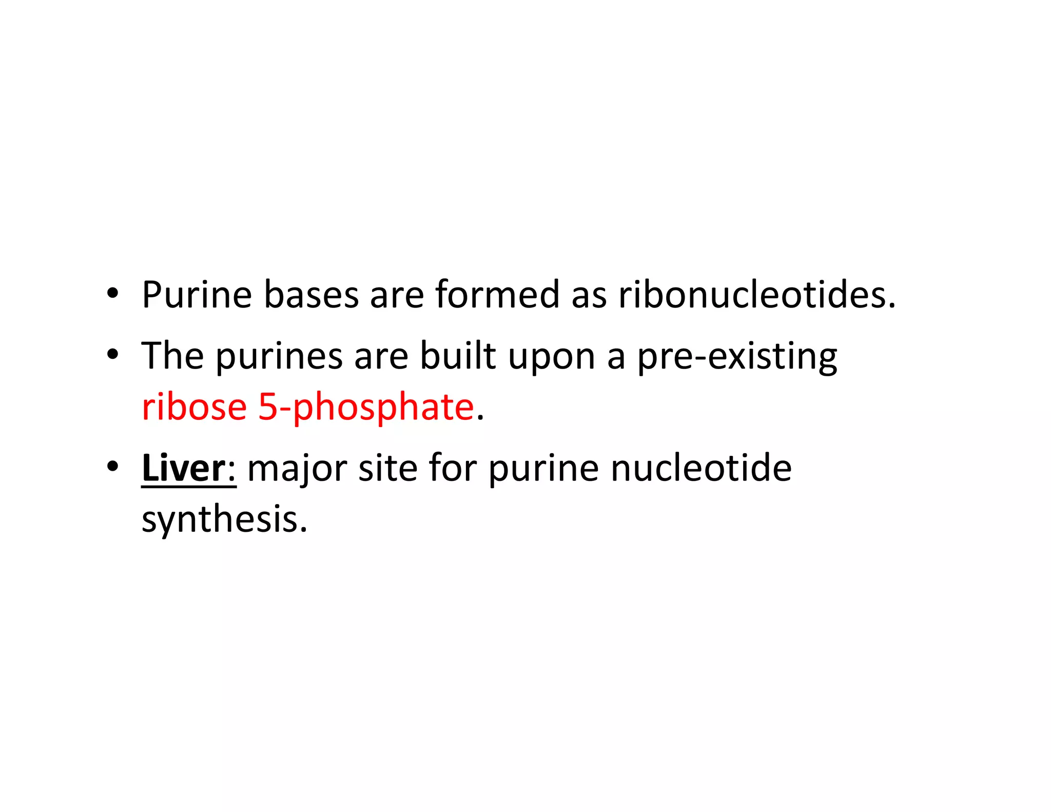 Biosynthesis of Purine and Pyrimidine Nucleotides | PDF