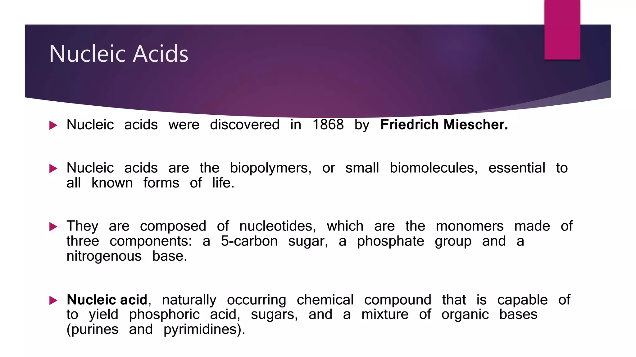 Nucleotides as source of energy-Biomolecules and bioenergetics | PPTX