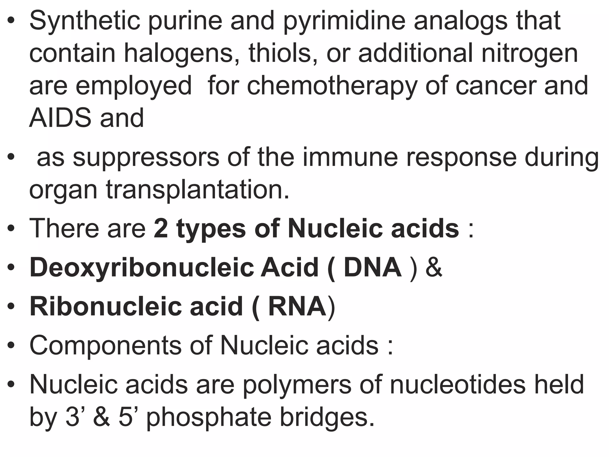 Nucleotides & nucleic acids | PPTX