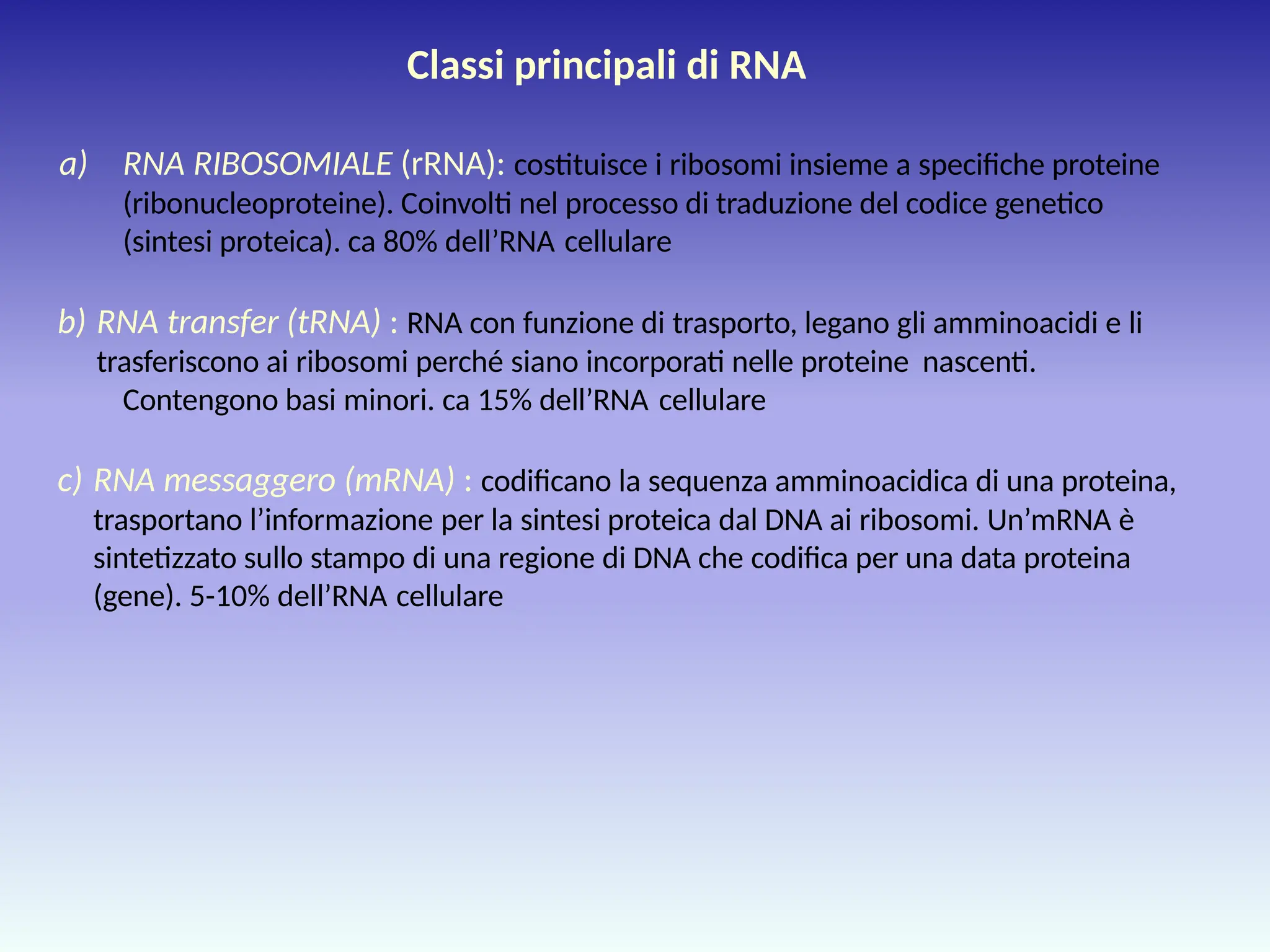 Nucleotidi,DNA,RNA.pptx Differenze tra Dna e R na | PPTX