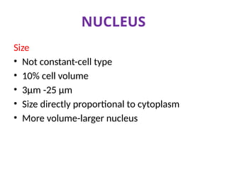 STRUCTURE AND FUNCTIONS OF NUCLEUS & NUCLEOLUS | PPT