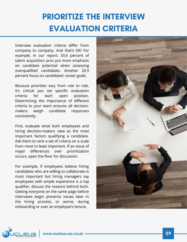 Nucleus creating a structured interview proccess | PDF