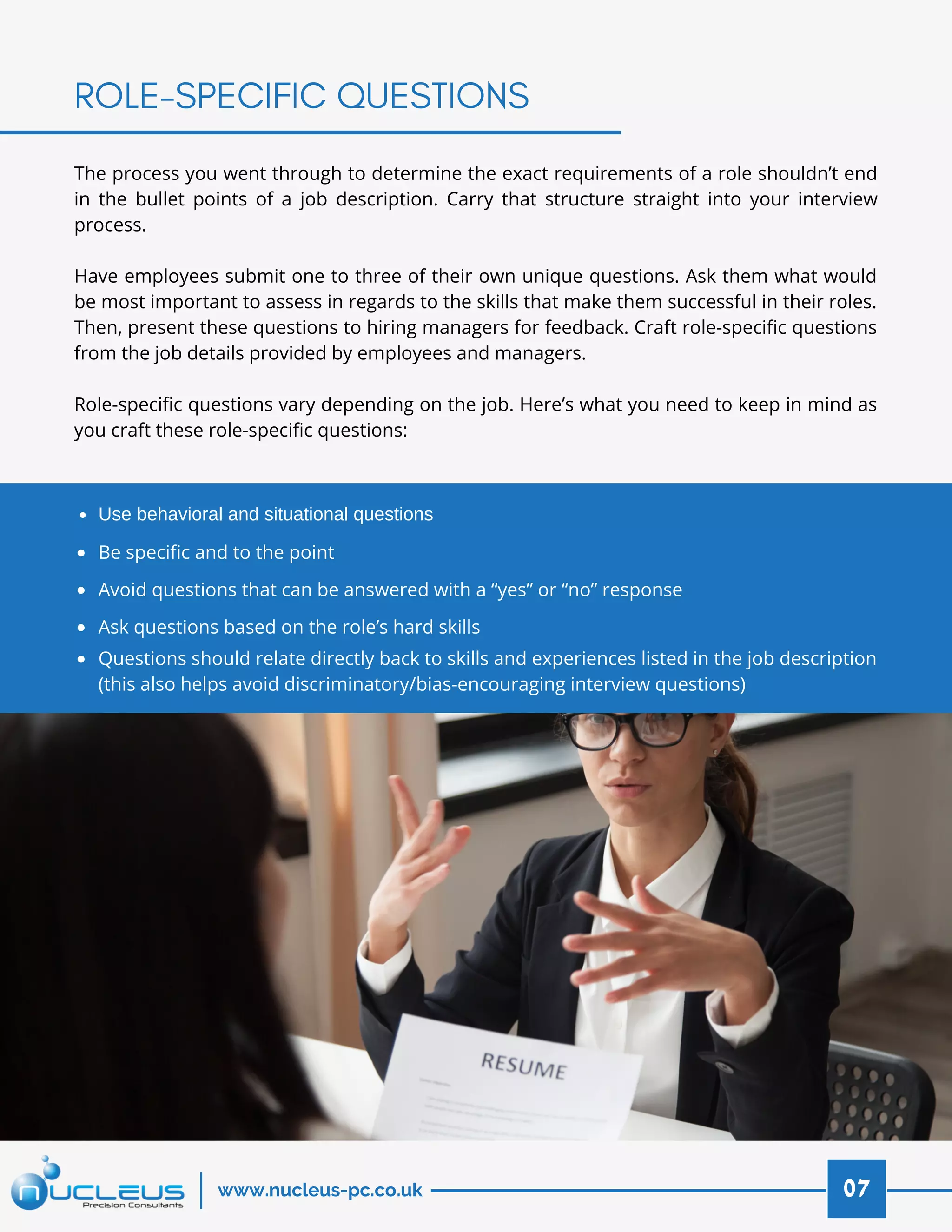 Nucleus - Creating a structured interview process | PDF