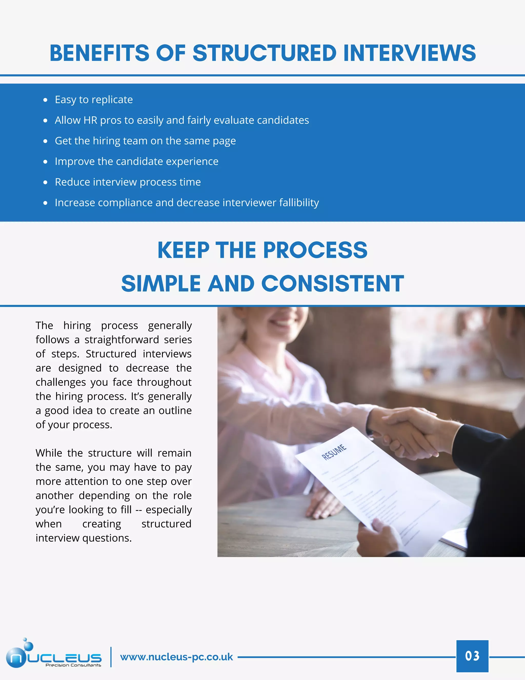 Creating a structured interview process | PDF