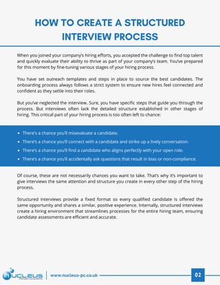 Creating a structured interview process | PDF