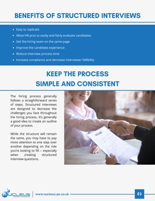 Creating a structured interview process | PDF
