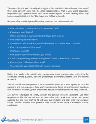 Creating a structured interview process | PDF