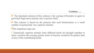 Nucleus breeding system in livestocks in india | PPTX