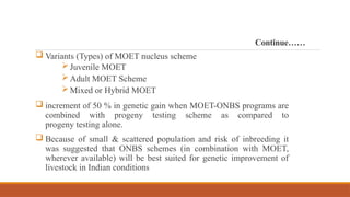 Nucleus breeding system in livestocks in india | PPTX