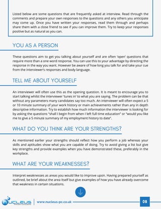 Nucleus guide succeed at interview | PDF