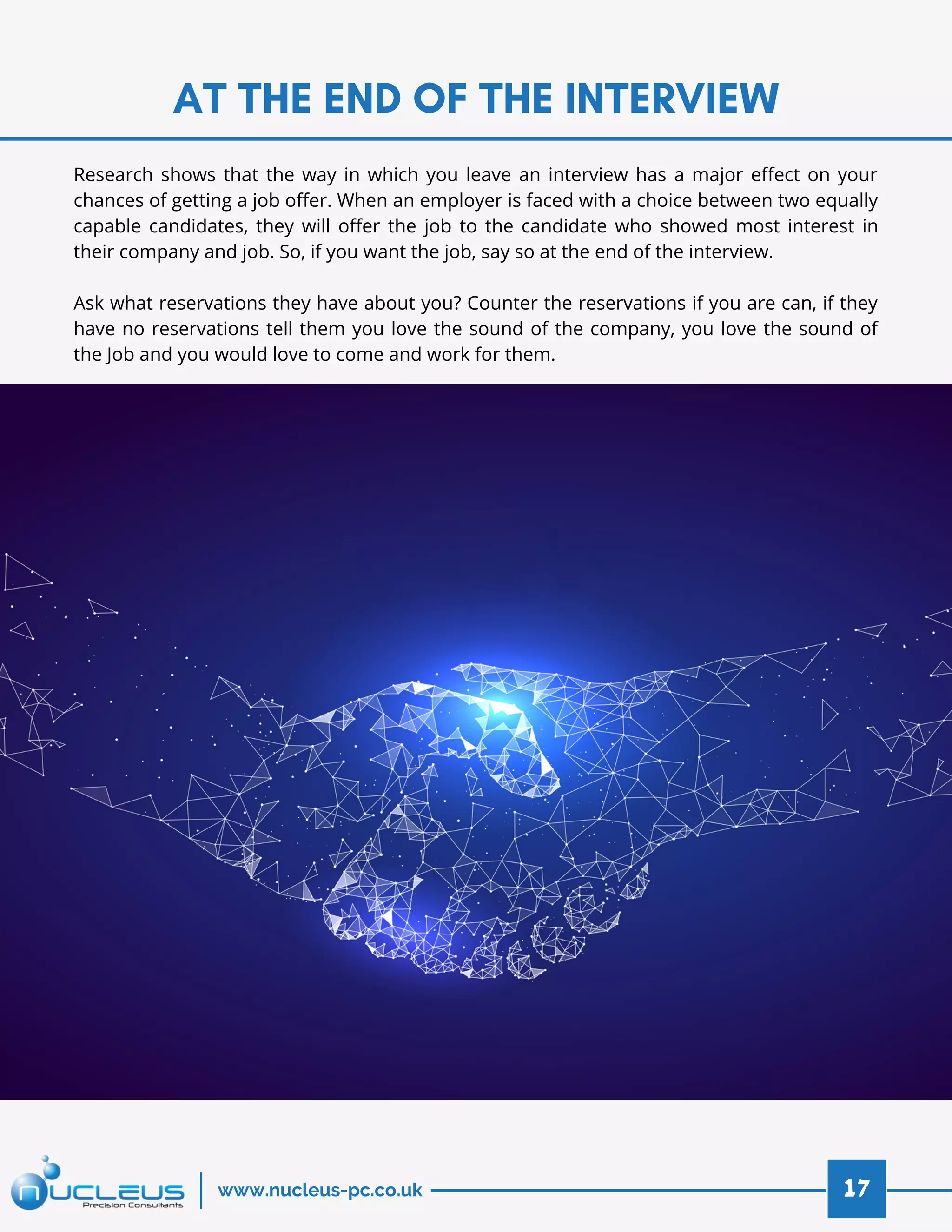 Succeed at interviews - Nucleus Precision Consultants | PDF