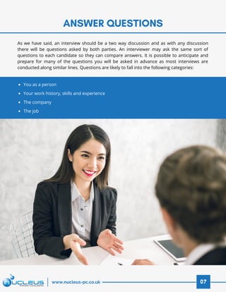 Succeed at interviews - Nucleus Precision Consultants | PDF