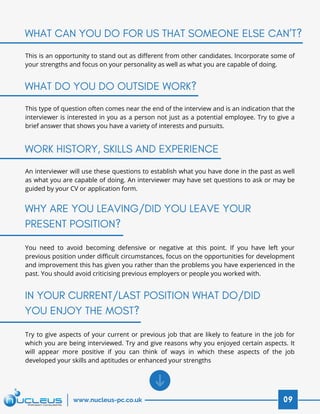 Succeed at interviews - Nucleus Precision Consultants | PDF