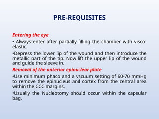 Nucleus management during phaco surgery.ppt