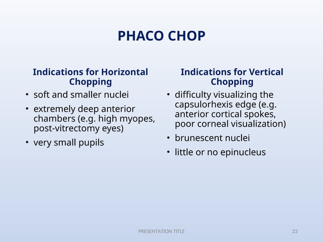 Nucleus management during phaco surgery.ppt