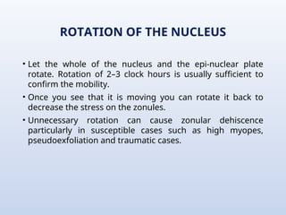 Nucleus management during phaco surgery.ppt
