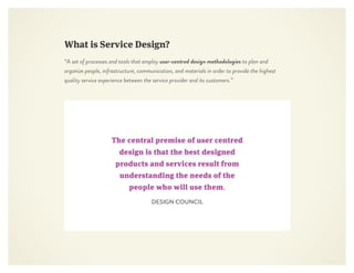 What is Service Design? | PDF