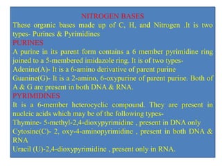 Nuclic acid-the beauty of life | PPT