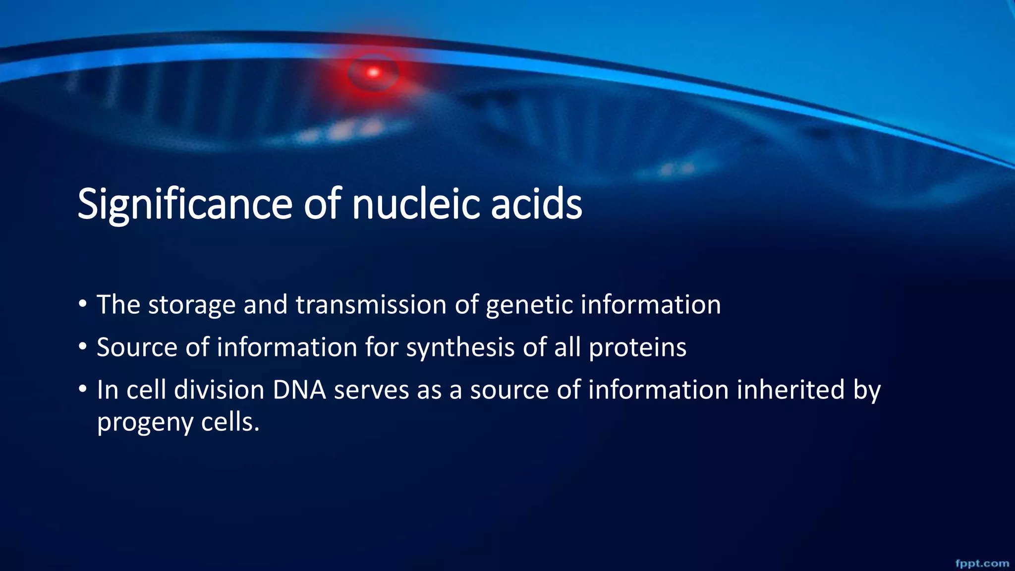 Nucliec acids | PPTX