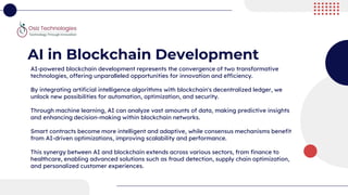 Blockchain Development Company - To build a Secure, Transparent blockchain platform using ...