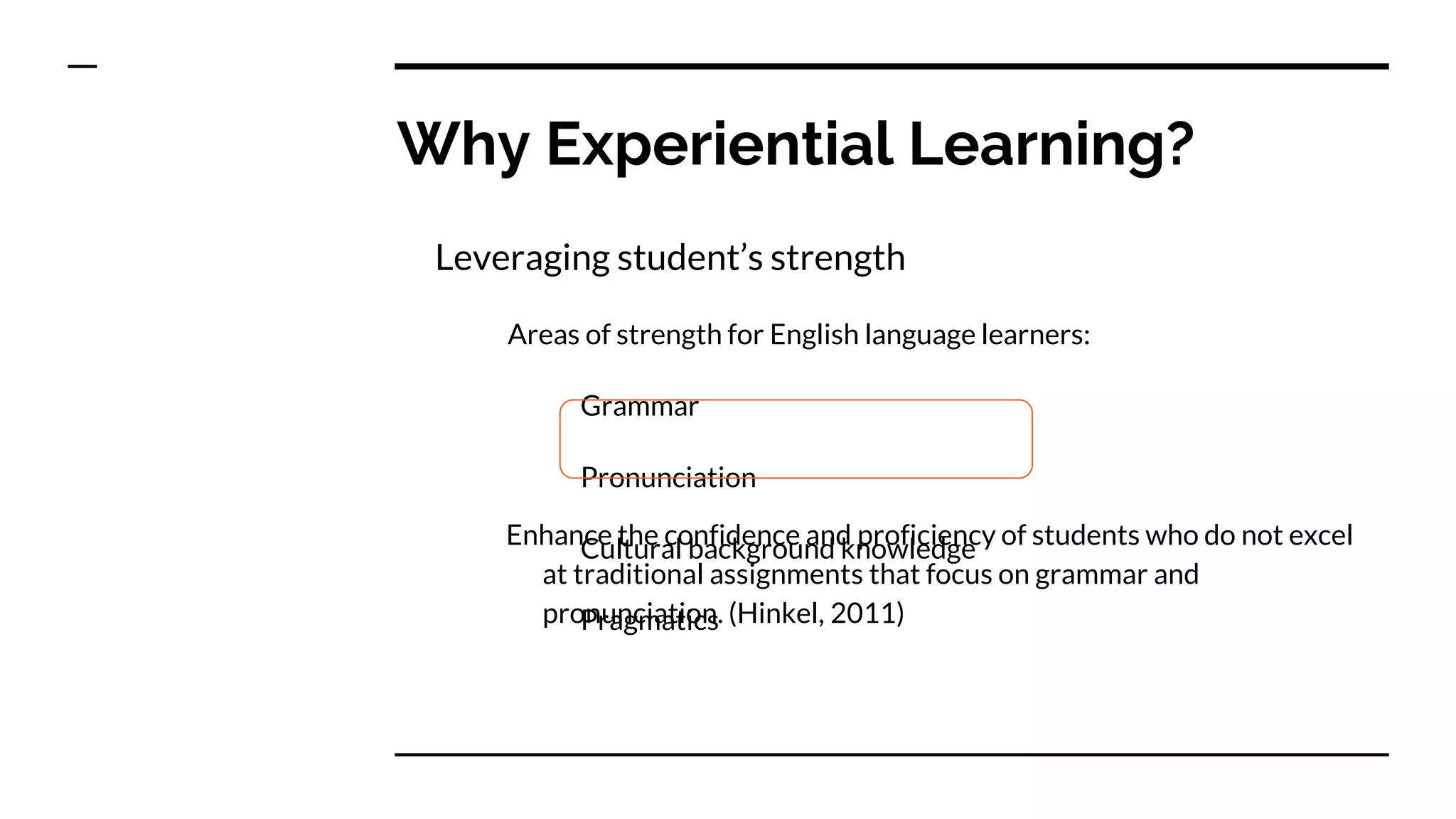 An Experiential Learning Project for English Language Learners | PPTX ...