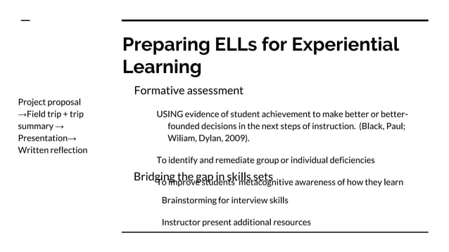An Experiential Learning Project for English Language Learners | PPTX ...