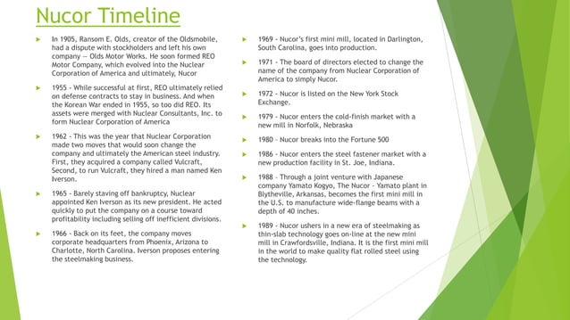 Nucor Case Analysis | PPTX