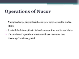 Nucor corporation (case1-1, Page 19) | PPT