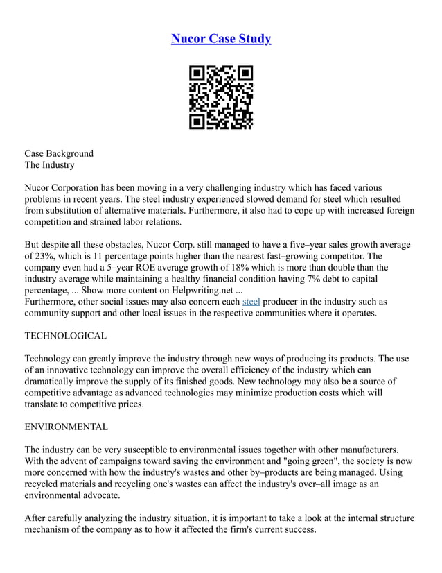 Nucor Executive Summary | PDF