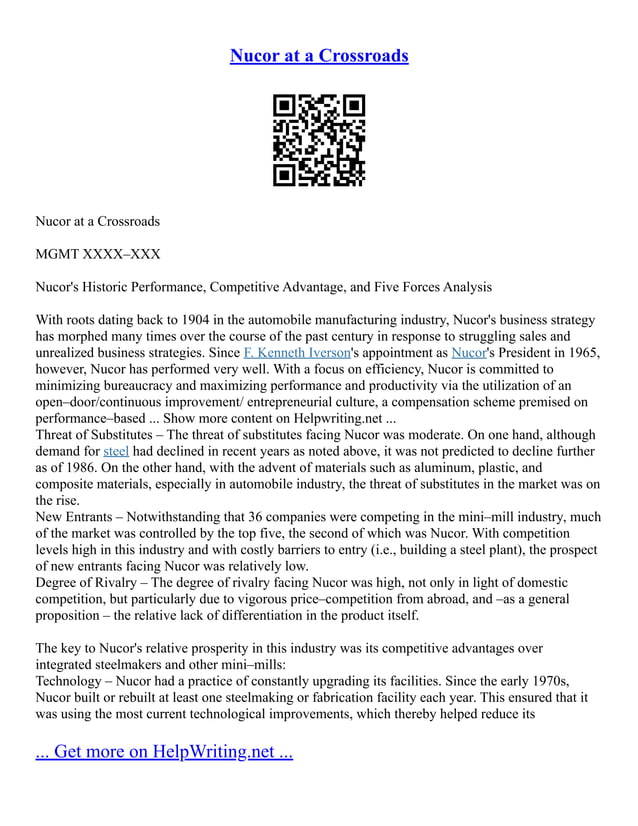 Nucor Executive Summary | PDF