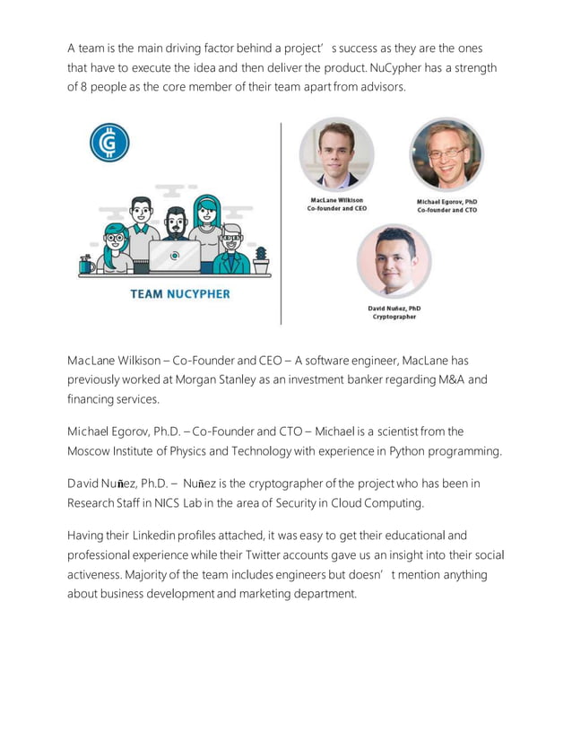 NuCypher ICO Review, Ratings And Complete Analysis | DOCX | Cloud ...