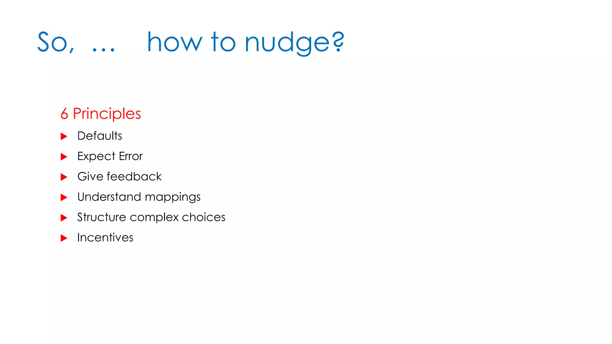 Nudge v final | PPTX | Food & Drink