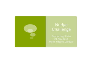 Nudge challenge graphs & tables | PDF