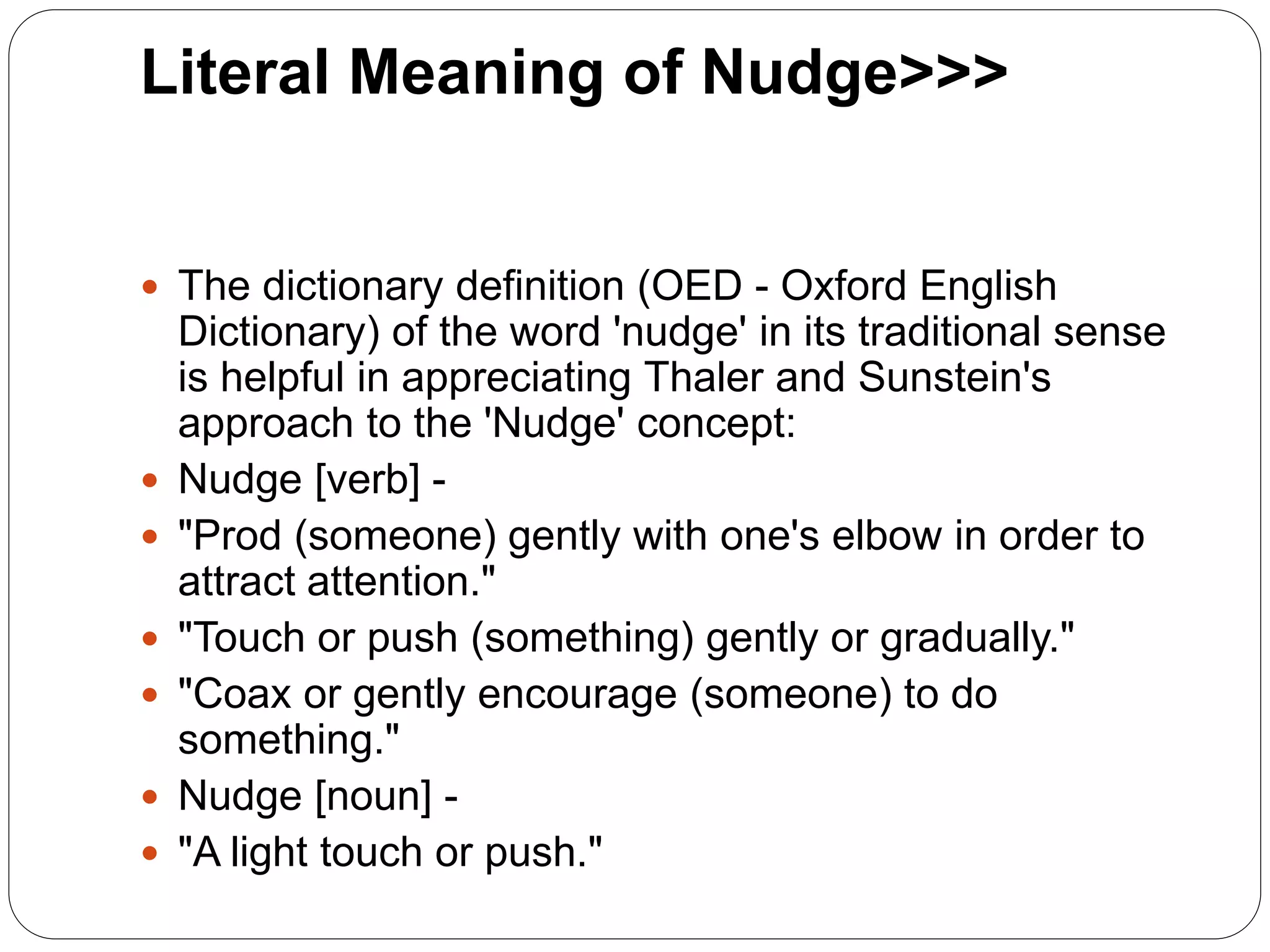 Nudge theory | PPTX