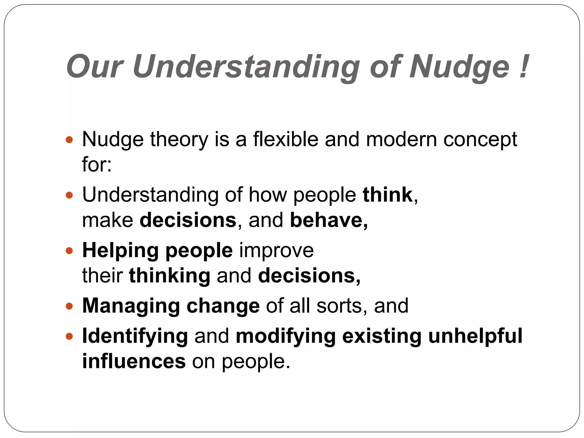 Nudge theory | PPTX