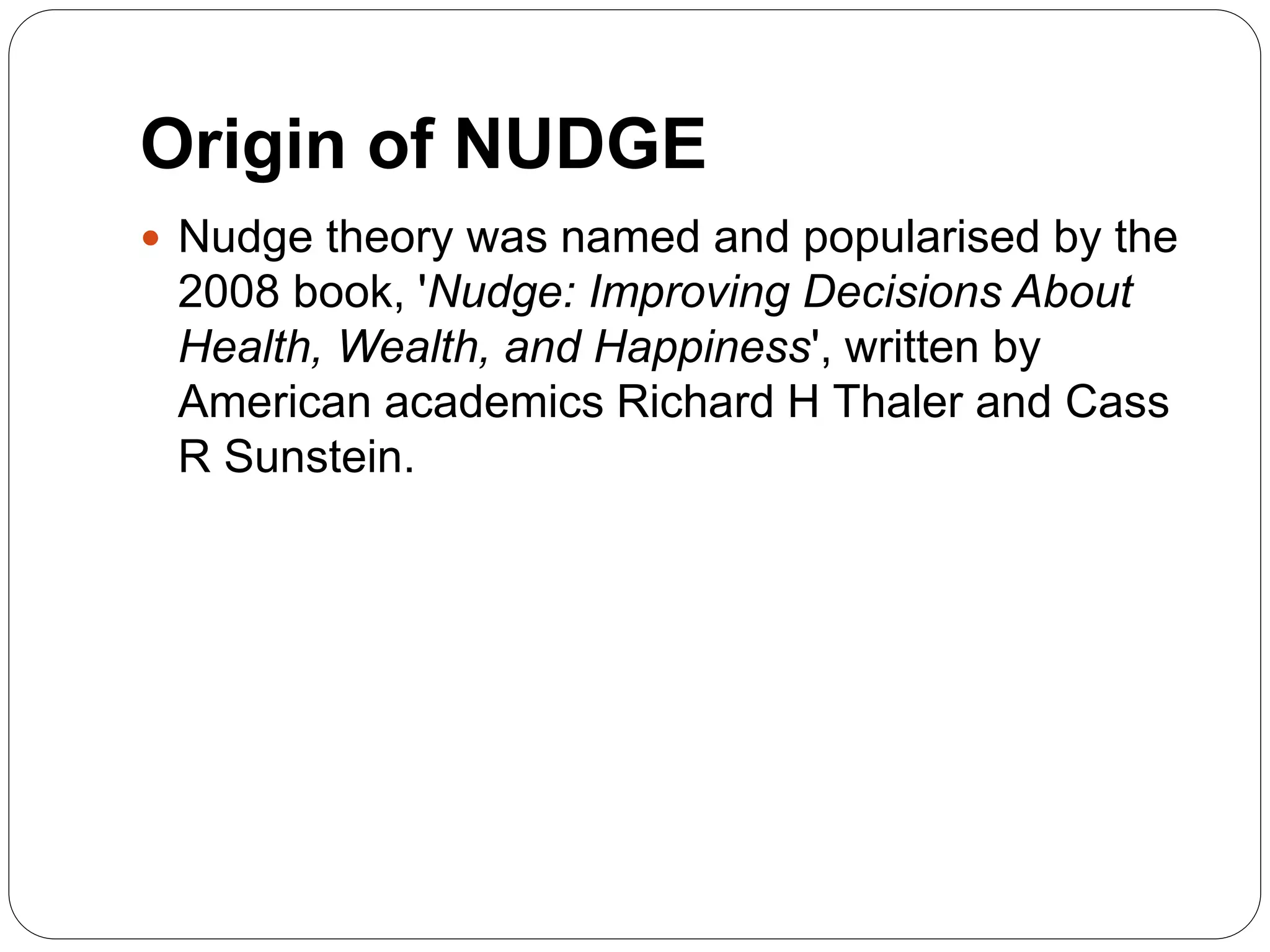 Nudge theory | PPTX