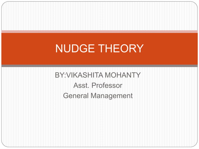 Nudge theory | PPTX