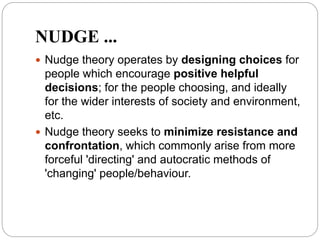 Nudge theory | PPTX